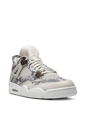 JORDAN Air 4 Retro Premium Sneakers - Grey