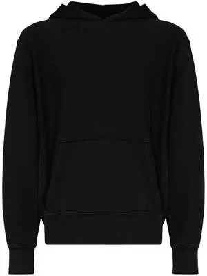 LES TIEN Cropped Cotton Hoodie