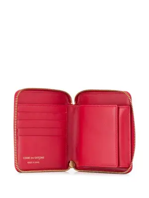 Play Comme Des Garcon Polka-dot Leather Wallet - Red