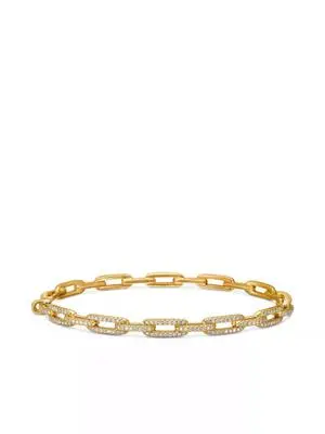 David Yurman 18kt Yellow Diamond Chain Bracelet