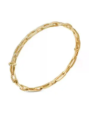 David Yurman 18kt Yellow Diamond Chain Bracelet