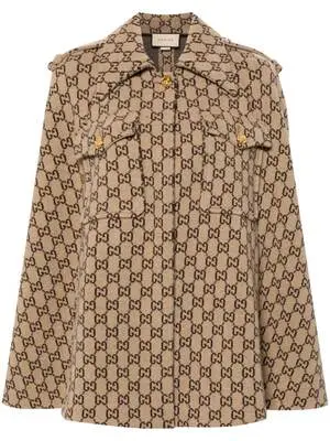 Gucci Gg Wool Cape