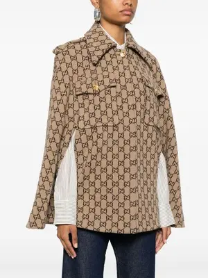 Gucci Gg Wool Cape