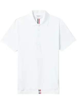 Thom Browne Back-stripe Polo Shirt - White