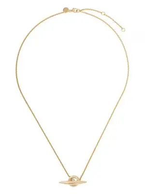 SHAUN LEANE Arc T-bar Vermeil Necklace - Gold