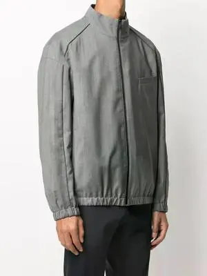 Hugo Pinstriped Zipped Jacket