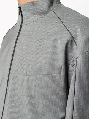 Hugo Pinstriped Zipped Jacket