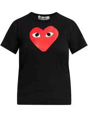 Play Comme Des Garcon Heart-print T-shirt