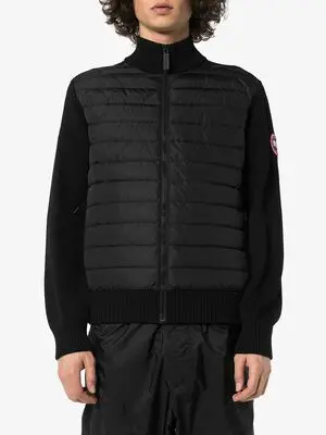 Canada Goose Hybridge Wool-panelled Padded Jacket - Black