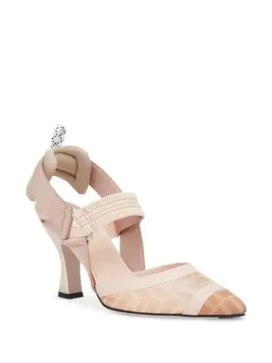 Fendi Colibrì Slingback Pumps - Pink