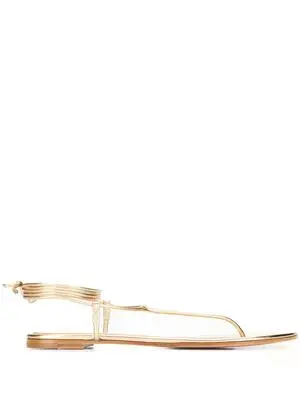 GIANVITO ROSSI Ankle Strap Flat Sandals