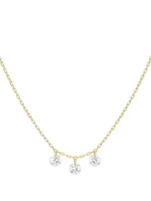 PERSEE 18kt Diamond Charm Necklace - Gold