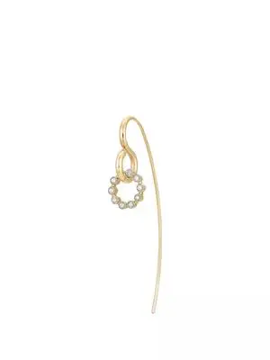Charlotte Chesnais 18kt Yellow Gold Swing Unit Diamond Single Earring - Metallic