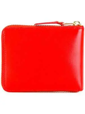 Comme Des Garçons Zip Around Wallet Red
