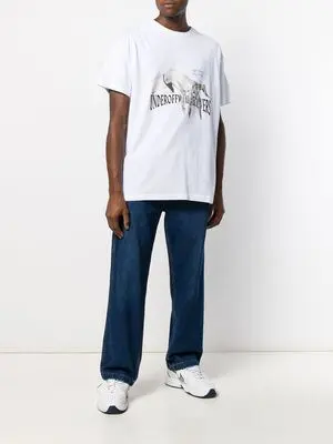 Off-White Off- X Undercover Hand Print T-Shirt In White - 57% Off