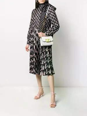 Valentino Garavani Double Vlogo Pussy-bow Dress