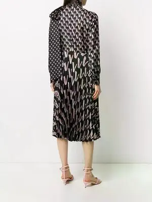 Valentino Garavani Double Vlogo Pussy-bow Dress