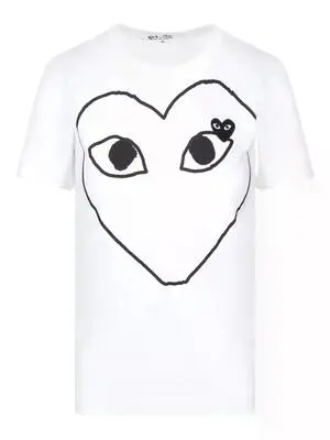 Play Comme Des Garcon Heart-print T-shirt
