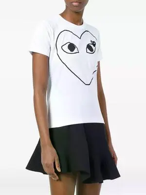 Play Comme Des Garcon Heart-print T-shirt