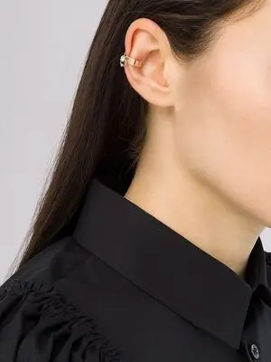 Delfina Delettrez 18kt Two In One Diamond Earcuff - Gold