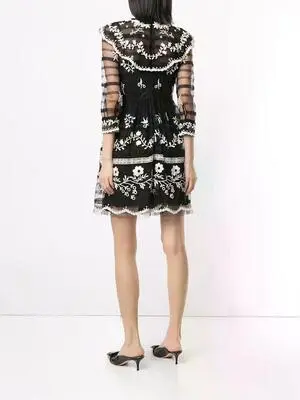 Red Valentino Embroidered Mini Dress