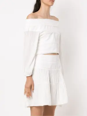 OLYMPIAH Panelled Cropped Top