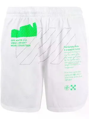 Off-White Arch Shapes Mesh Shorts