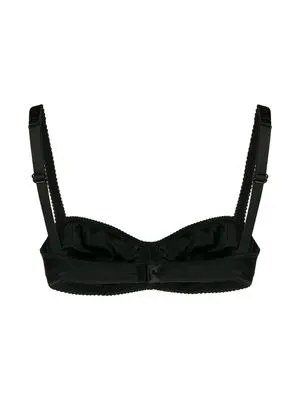 Dolce & Gabbana Satin Balconette Bra - Black
