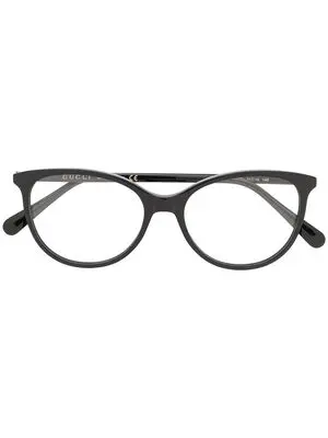 Gucci Cat Eye Frame Eyeglasses - Black
