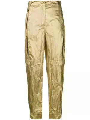 Philosophy Di Lorenzo Serafini Metallic High Waist Trousers