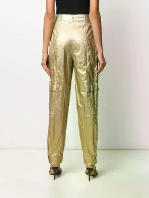 Philosophy Di Lorenzo Serafini Metallic High Waist Trousers