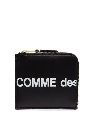 Comme Des Garçons Huge Logo Zip-around Wallet - Black