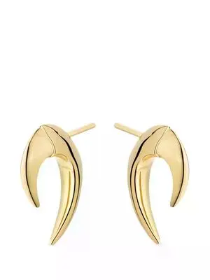 SHAUN LEANE 18kt Yellow Gold Small Talon Earrings - Metallic
