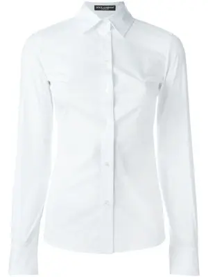 Dolce & Gabbana Stretch-cotton Poplin Shirt - White