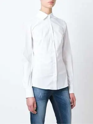 Dolce & Gabbana Stretch-cotton Poplin Shirt - White