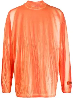 Heron Preston Stonewashed Turtleneck Top