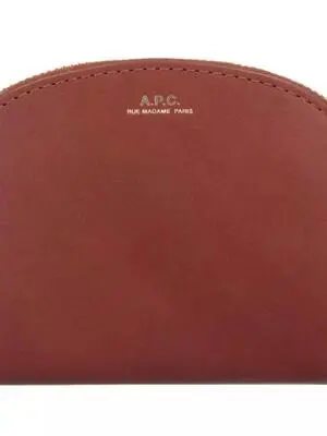 A.p.c. Demi-lune Wallet - Brown