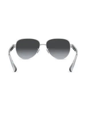 COACH® Pilot-frame Sunglasses - Silver