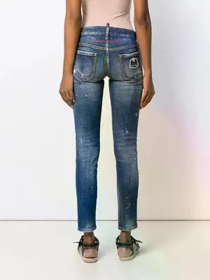 Dsquared2 Paint Splattered Skinny Jeans