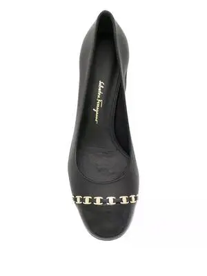 FERRAGAMO 60mm Vara-chain Pumps