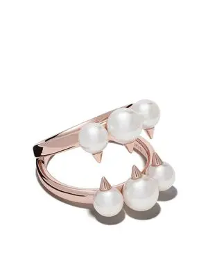 TASAKI 18kt Rose Gold Akoya Pearl Ring - Pink