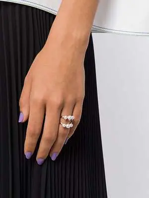 TASAKI 18kt Rose Gold Akoya Pearl Ring - Pink