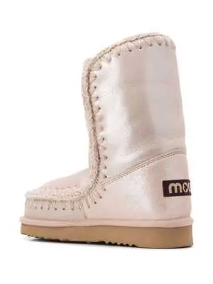 Mou Lined Metallic Boots