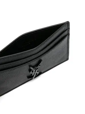 Saint Laurent Cassandre-logo Leather Card Holder