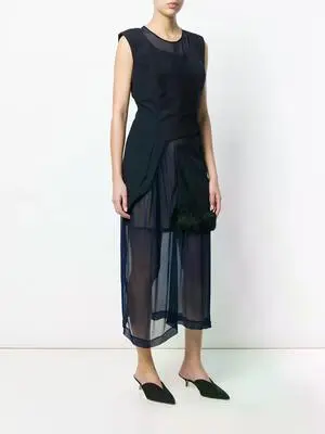 Comme Des Garçons 1997 Layered Sheer Dress - Blue