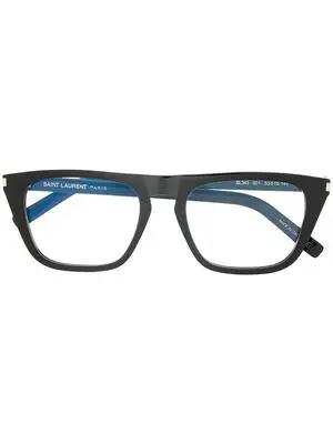 Saint Laurent Round Frame Glasses - Black