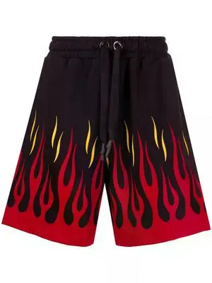 OMC Flame Print Track Shorts
