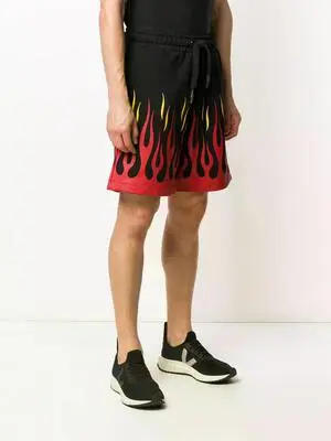 OMC Flame Print Track Shorts