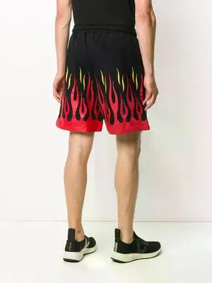 OMC Flame Print Track Shorts
