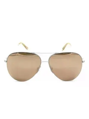 Victoria Beckham Pilot Frame Sunglasses - Silver